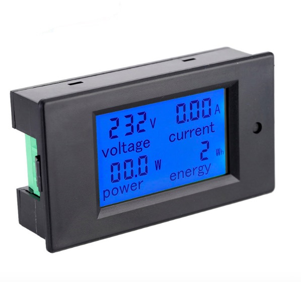 110-220V LCD Digital Measure 80~260VAC 100A Voltage Current Power ...